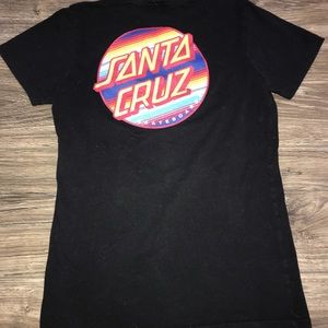 Santa Cruz Skateboards | Tops | Santa Cruz Size Xs Black Tshirt | Poshmark